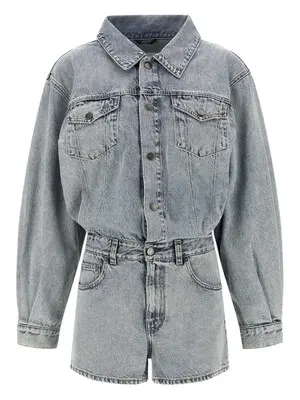HAIKURE Long-sleeved Playsuit - Blue