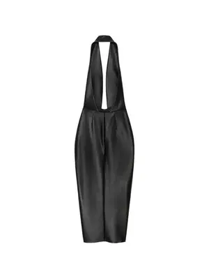 SELF-PORTRAIT Long Draped Dress - Black