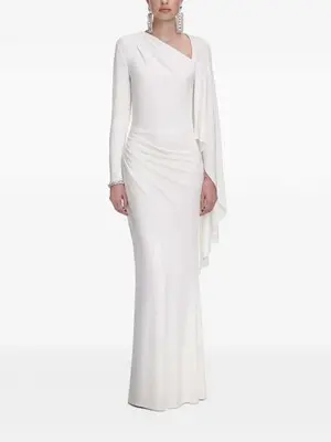 SELF-PORTRAIT Long Draped Dress