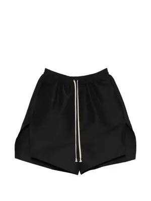 Dolce & Gabbana Silk Drawstring Shorts With Striped Trim
