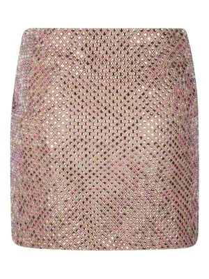SELF-PORTRAIT Embellished Miniskirt