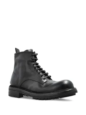 Dolce & Gabbana Leather Lace-up Boots