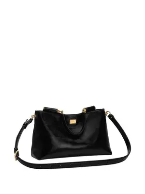 Dolce & Gabbana Vittoria Leather Tote Bag - Black