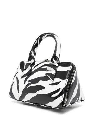 Attico Printed Leather Tote Bag - White