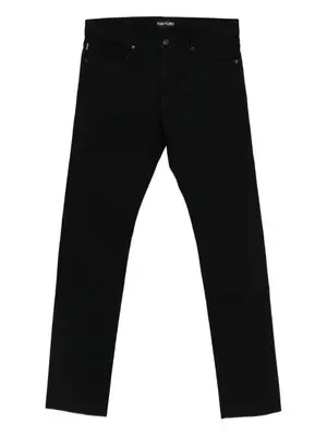 TOM FORD Jeans With Logo Patch - Black