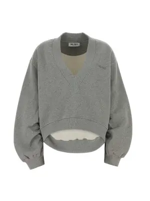 Attico Gray Cotton Sweatshirt - Grey