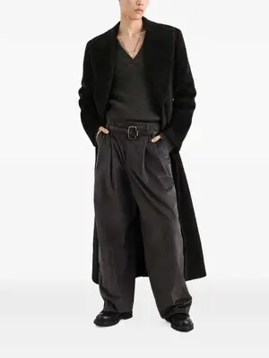 Brunello Cucinelli Kiton Double-breasted Coat - Black