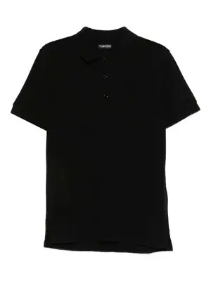 TOM FORD Short-sleeved Polo - Black