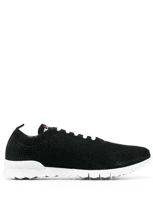 Kiton Embroidered Sneakers - Black