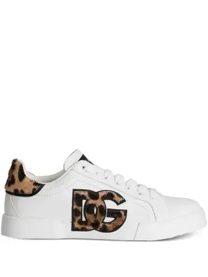 Dolce & Gabbana Sneakers With Logo Appliqu - White