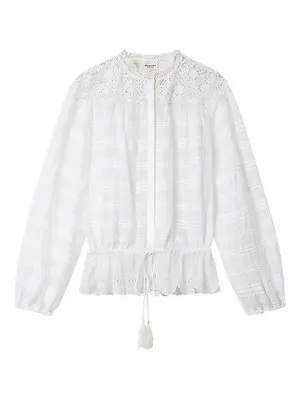 MARANT ETOILE Polly Blouse With Embroidery