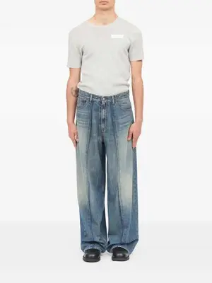 MAISON MARGIELA Paneled Wide-leg Jeans