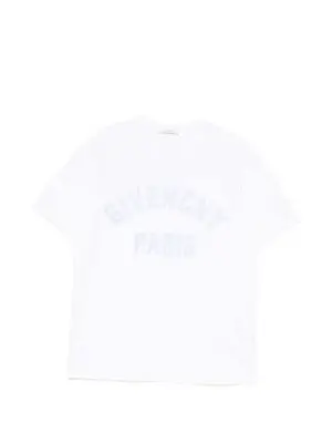 Givenchy GIVENCHY Logo Lace Sleeve T-Shirt White