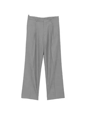 MAISON MARGIELA Wide-leg Pleated Trousers - Grey
