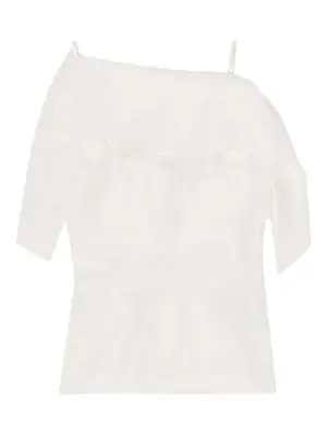 MAISON MARGIELA Ruffled Top - White