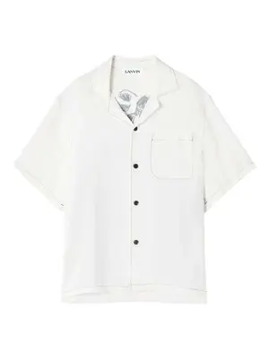 LANVIN Graphic Print Shirt - White