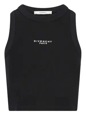 LEMAIRE Ribbed Tank Top - Black
