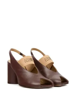 MAISON MARGIELA Open-toe Slingback Sandals - Brown