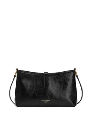 Dolce & Gabbana Calfskin Shoulder Bag With Metal Hardware