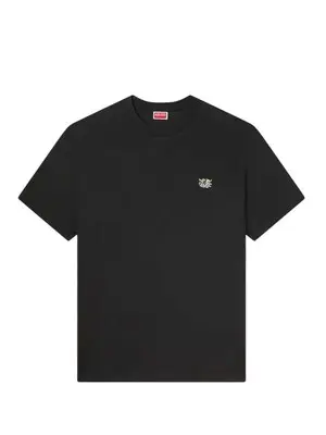 Kenzo T-shirt With Embroidered Appliqu - Black