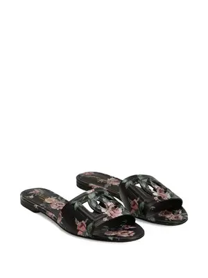 Dolce & Gabbana Floral Slide Sandals