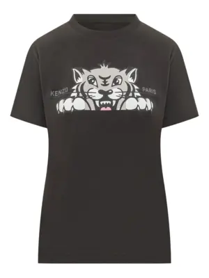 Kenzo Tiger Print T-shirt - Black