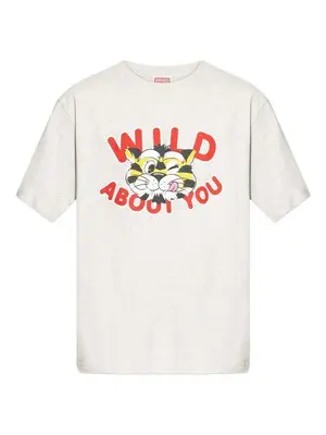 Kenzo Wild Tiger Print T-shirt - Grey