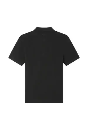 Kenzo Cotton Polo Shirt With Logo Appliqu - Black