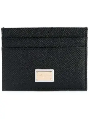 Dolce & Gabbana Card Holder With Logo - Black