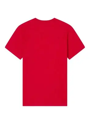 Kenzo Slim-fit Cotton T-shirt With Embroide "boke Flower - Red