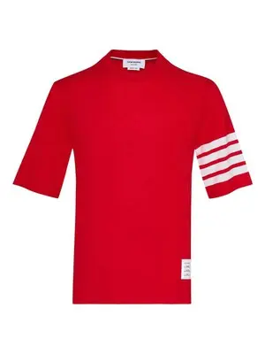 Thom Browne T-shirt With 4-stripe Detail