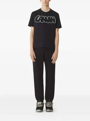 LANVIN T-shirt With Applique - Black