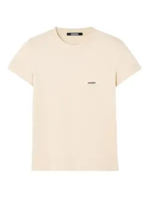LANVIN T-shirt With Applique - Brown