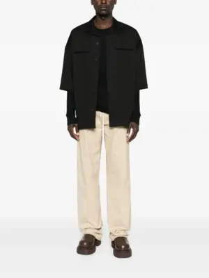 Rick Owens Shirt With Flap Pocket And Camp Collar