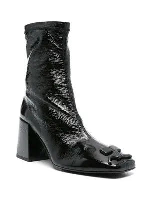 COURREGES Boots With Logo Appliqu