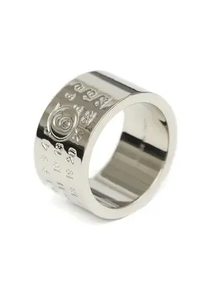 MAISON MARGIELA Minimal Ring With 4mm Logo