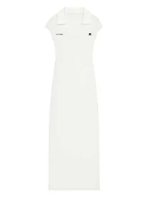 COURREGES Long Dress With Logo