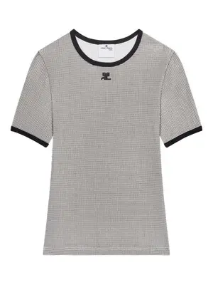 COURREGES Houndstooth T-shirt