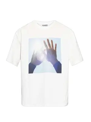 JIL SANDER S T-shirt With Hands Print
