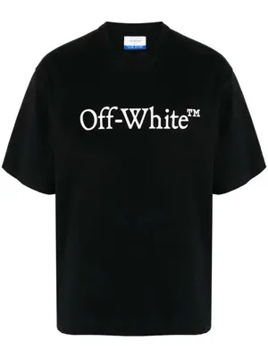 Off-White Big Bookish Skate Cotton T-shirt - Black