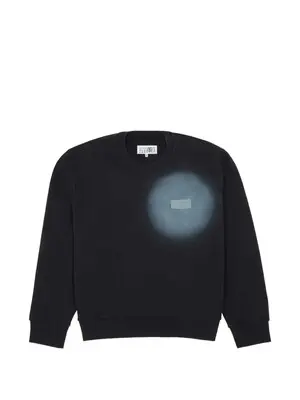 MAISON MARGIELA Long-sleeved Sweatshirt With Logo Detail - Black