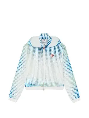 Casablanca Hooded Jacket With Dashed Pattern