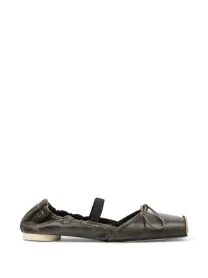 MAISON MARGIELA Square-toe Ballerinas Brown