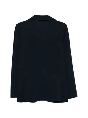 LARDINI Knit Blazer With Brooch