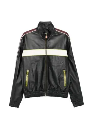 Casablanca Striped Zip-up Jacket - Black
