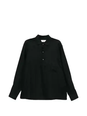 LARDINI Button-down Shirt - Black