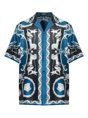 LARDINI Button-down Shirt Blue