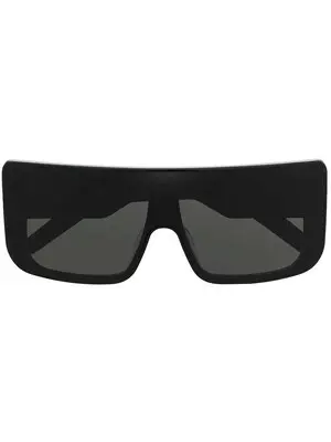 Rick Owens Oversized Sunglasses With Square Frames - Black