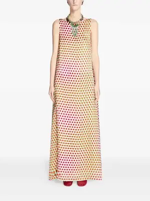Brunello Cucinelli Long Printed Dress - Multi