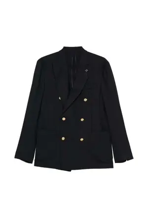 LARDINI Gold-tone Double-breasted Blazer
